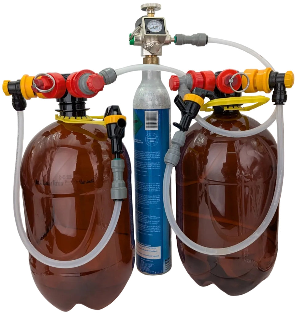 Complete 2 x 4 Liter Kegging Package - Great For Beer - Kombucha - Sod