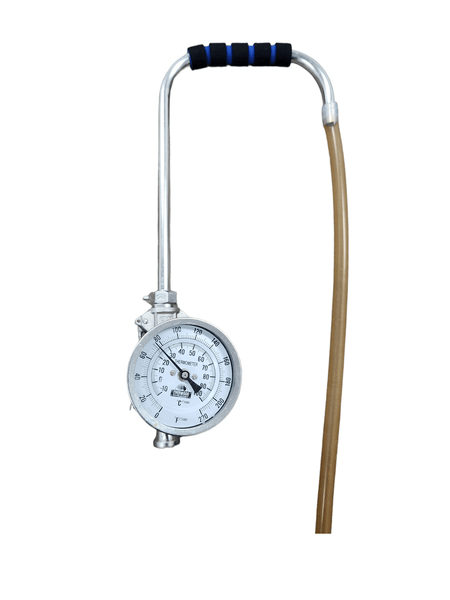 Inline Camlock Thermometer (Stainless Steel) - Compatible With Brewzil